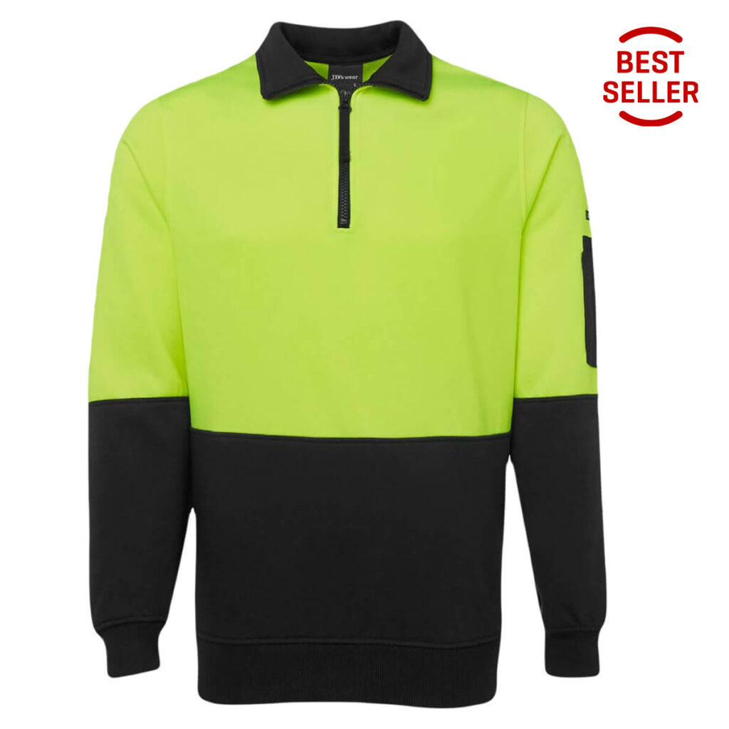 JB's Hivis Zip Fleecy Jumper - Badger Australia