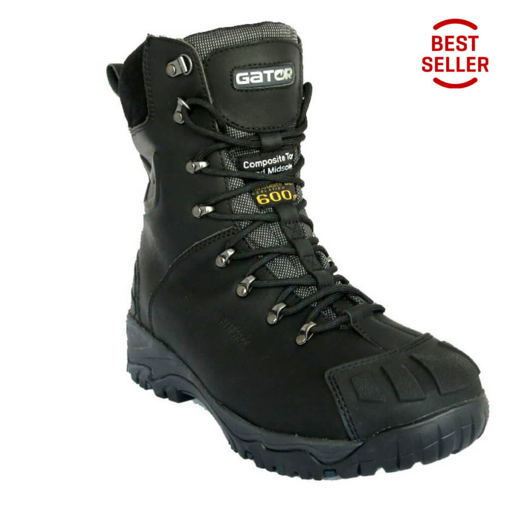 Gator Polar Zip Side Lace Up Freezer Safety Boot