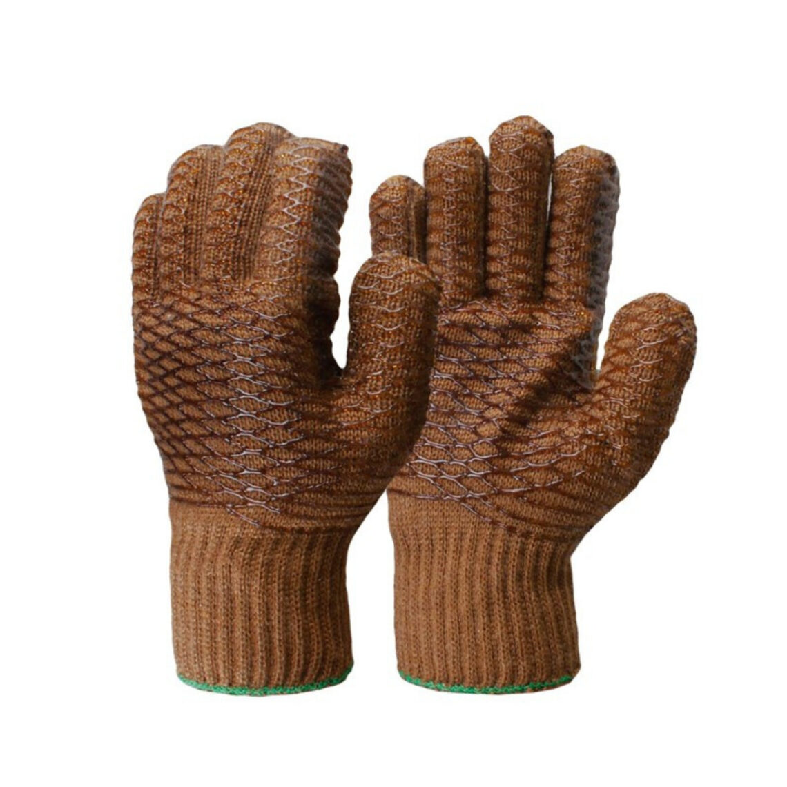 PVC Lattice CrissCross Latex Palm Glove/Pack12