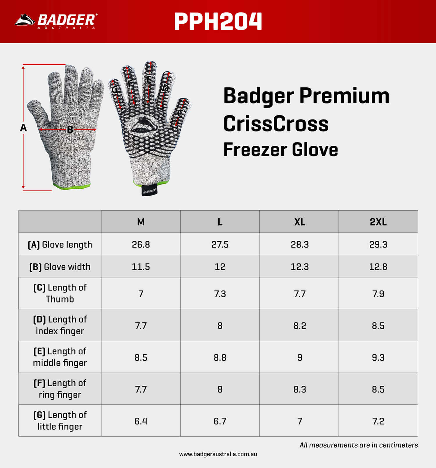 Badger Premium CrissCross Thermal Glove - Badger Australia