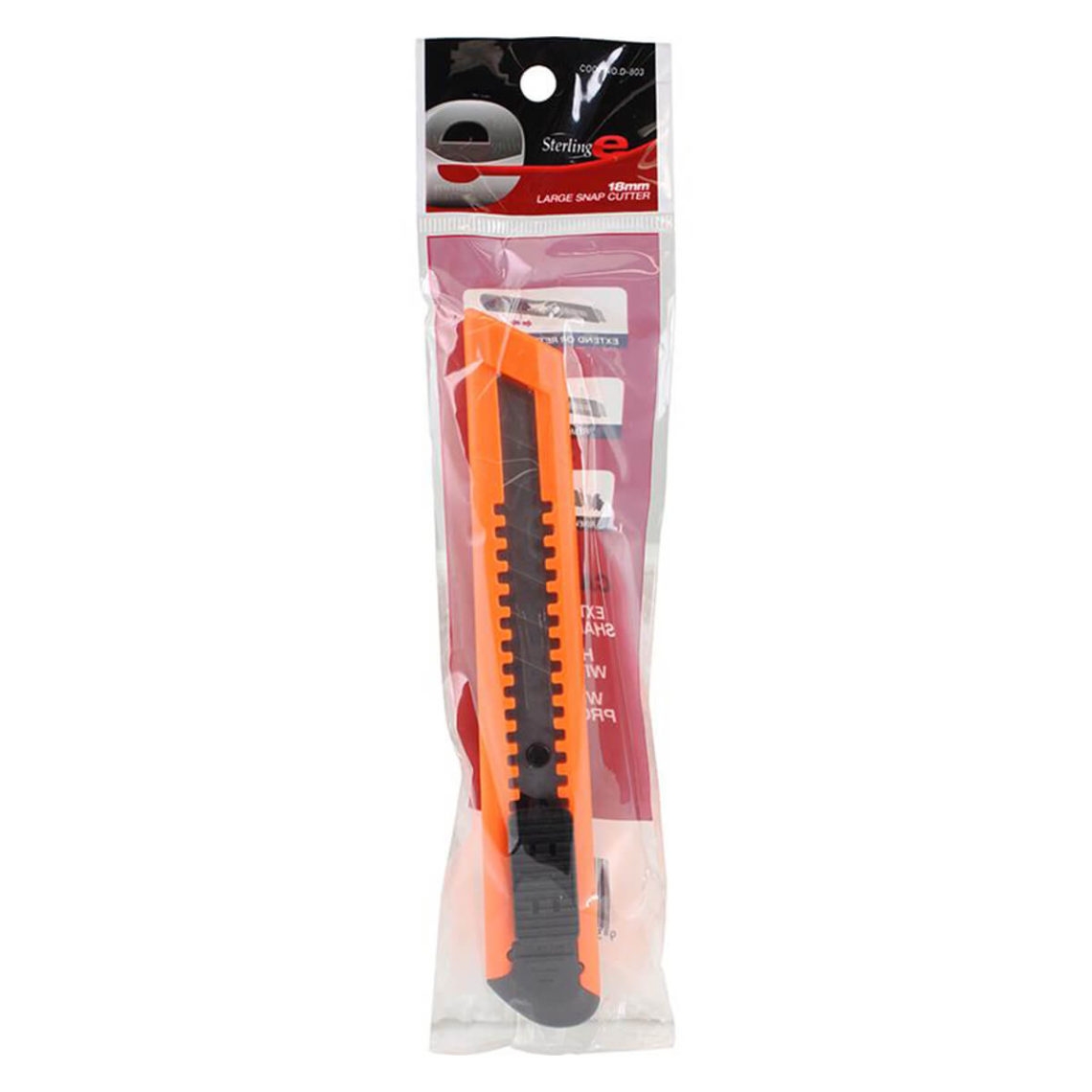 Orange 18mm Plastic Cutter/Box 96 - Badger Australia