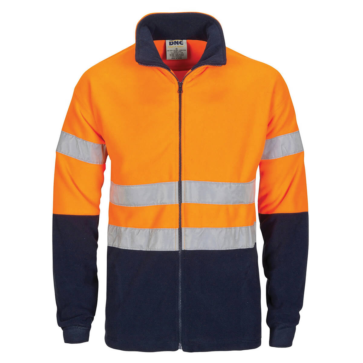 DNC Hivis Polar Fleece Full Zip (D+N) Jumper - Badger Australia